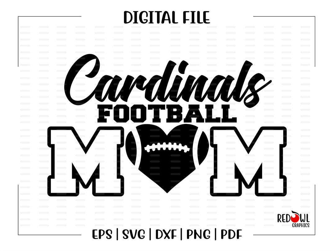 Football Mom Svg, Football Mom, Cardinal, Cardinals, Football, Mom,svg ...