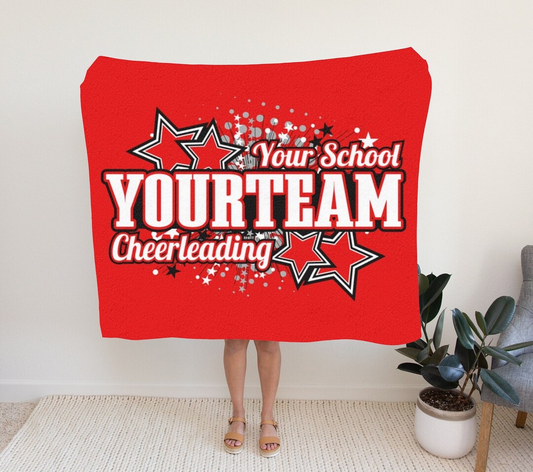 Personalized Cheerleading Blanket, Cheerleader Blanket, Cheer, Coach ...