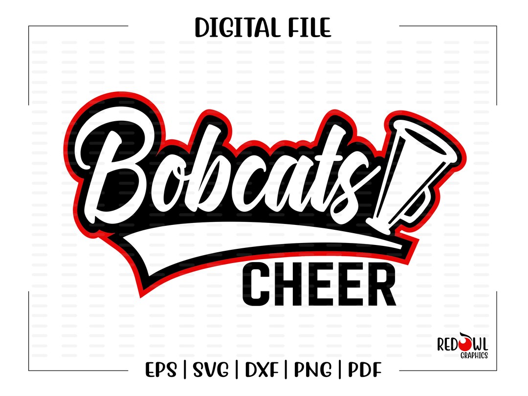 Bobcat Cheer Svg, Cheer Svg, Bobcat, Bobcats, Cheer, Cheerleader, Svg ...