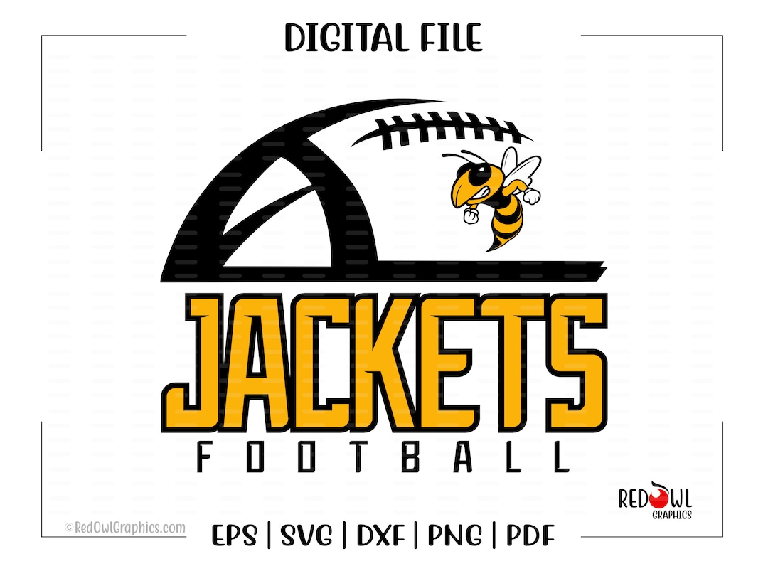 Jackets Football Svg, Yellowj Acket, Football Svg, Jackets Svg ...