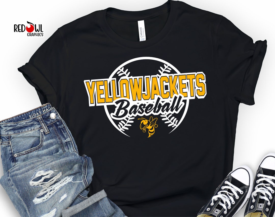 Baseball Shirt, Yellowjacket Shirt, Jacket, Yellow, Baseball, T-shirt ...