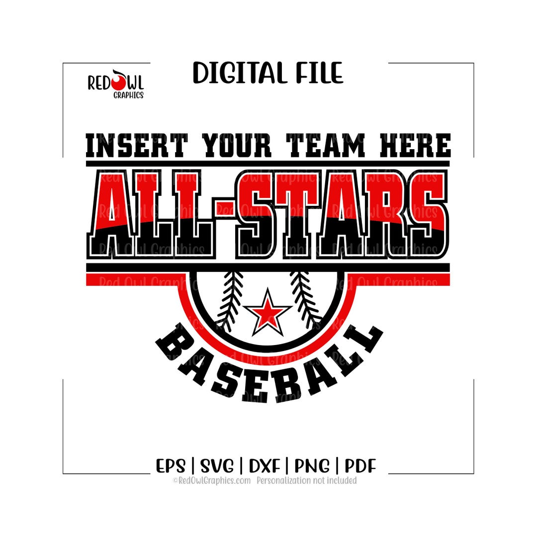 All Star Svg, All-star Svg, Baseball Svg, Baseball, All Stars, Allstar ...