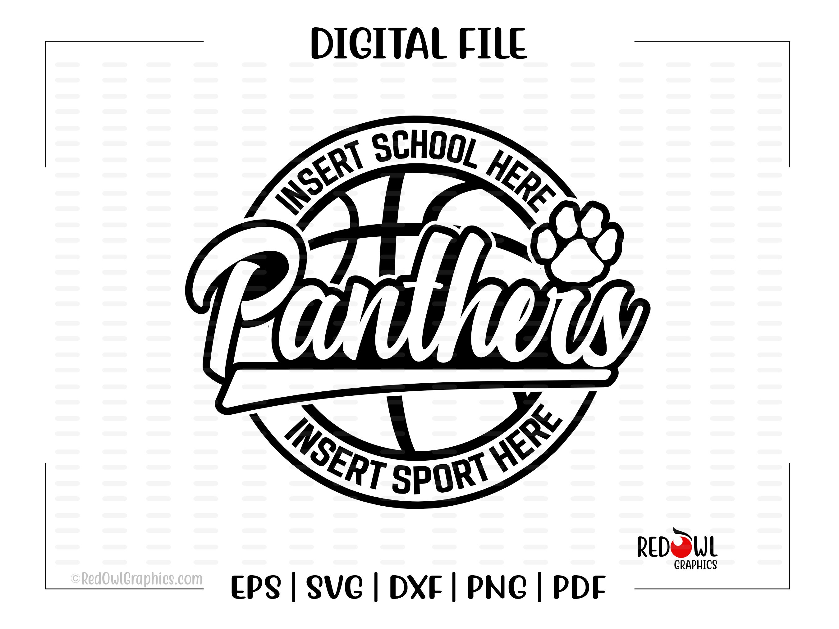 Baloncesto svg Pantera Baloncesto svg Pantera Panteras - Etsy México