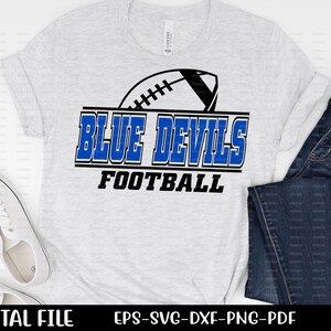 Football Svg, Blue Devil Svg, Blue Devil Football, Devil, Blue Devil ...