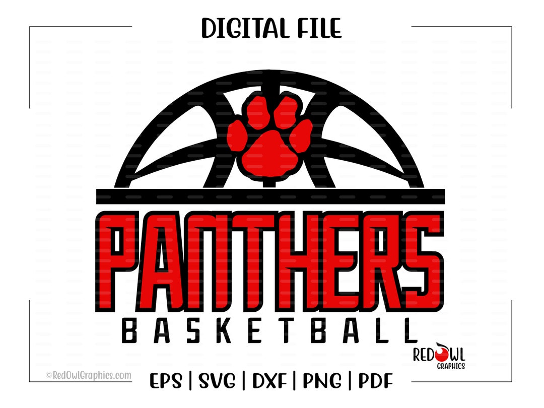 Basketball Svg, Panther Basketball Svg, Panther, Panthers, Basketball ...