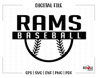 Rams Baseball Svg - Etsy