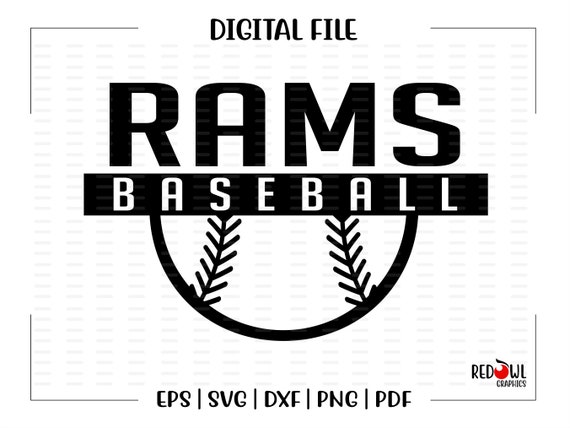 Rams Baseball Svg Baseball Svg Ram Rams Baseball Design - Etsy
