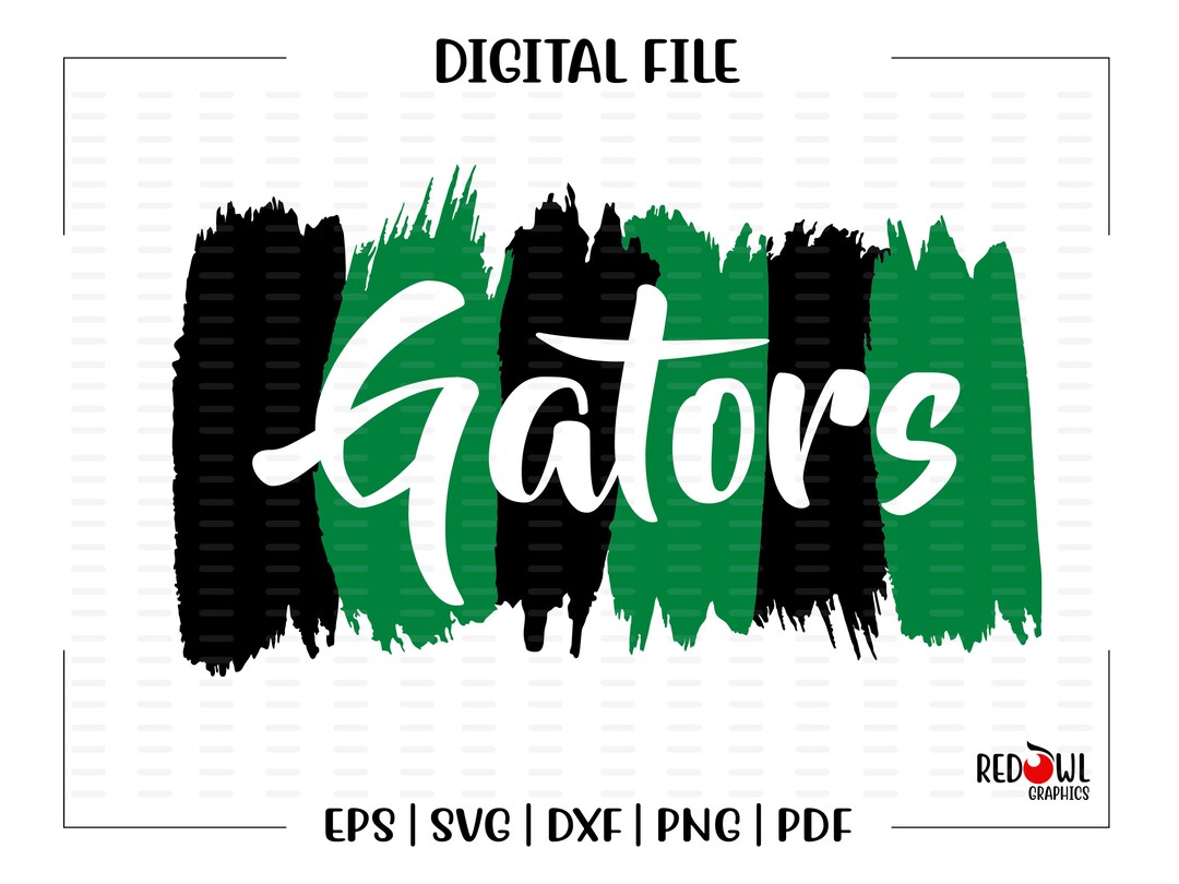Gator Svg, Gators Svg, Gator, Gators, Design, Brush, Stroke, Svg, Dxf ...