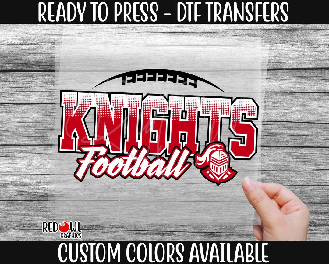 Knights Football Dtf, Ready to Press, Knights, Football, Knights DTF ...