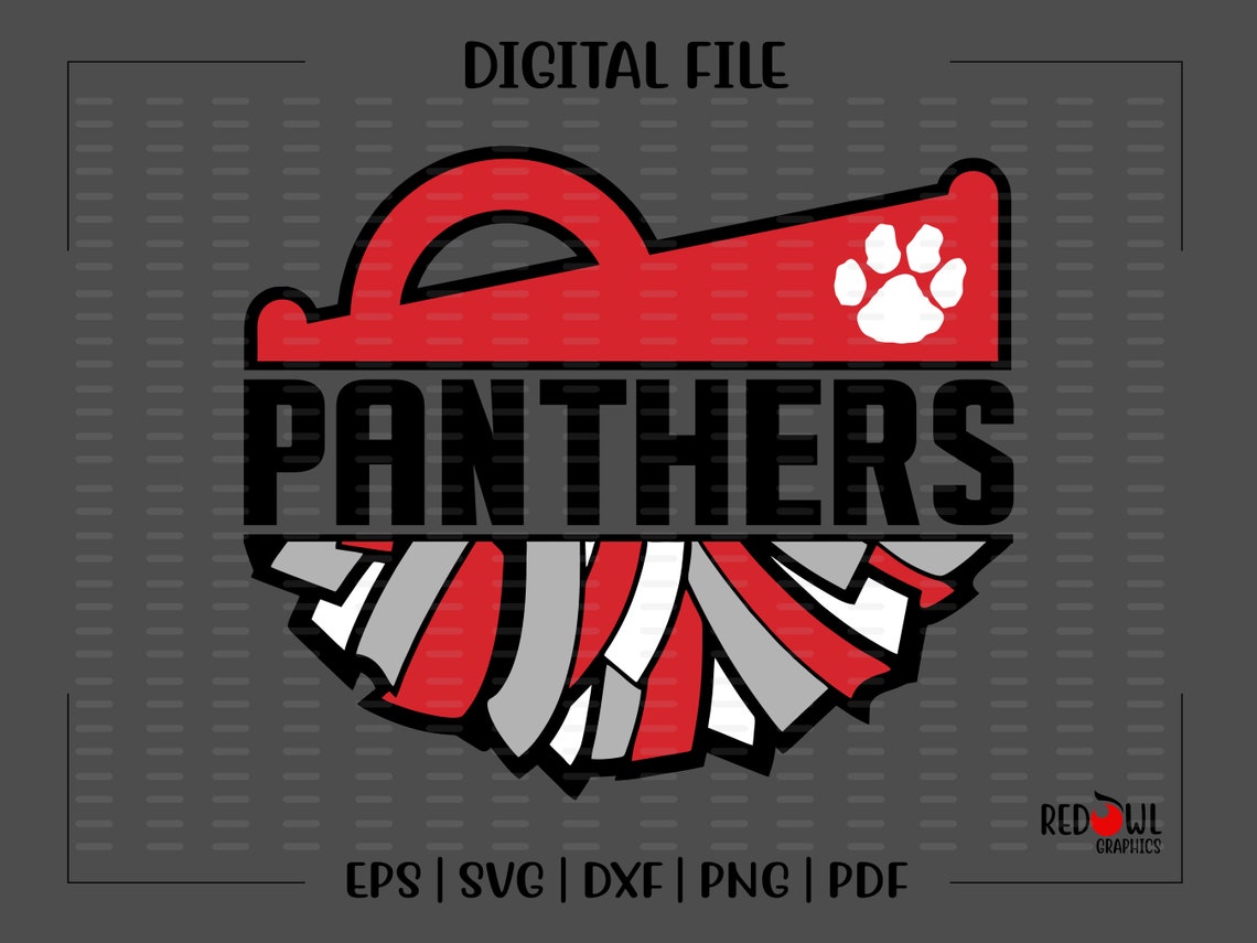 Cheer Svg, Panther Cheer Svg, Cheerleading, Panther, Panthers ...