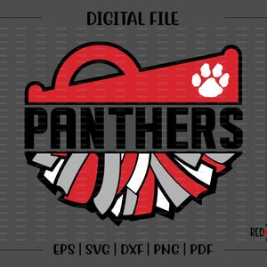 Cheer Svg, Panther Cheer Svg, Cheerleading, Panther, Panthers ...