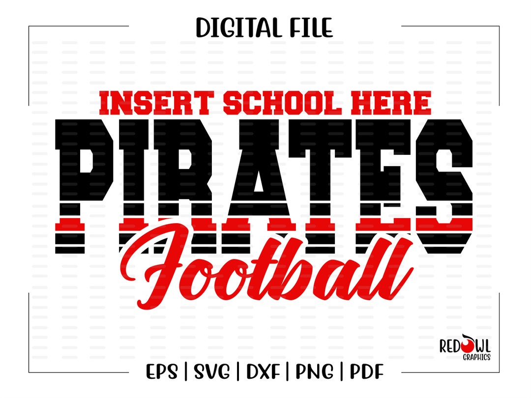 Football Svg, Pirate Football Svg, Pirate, Pirates, Football, Svg, Dxf ...