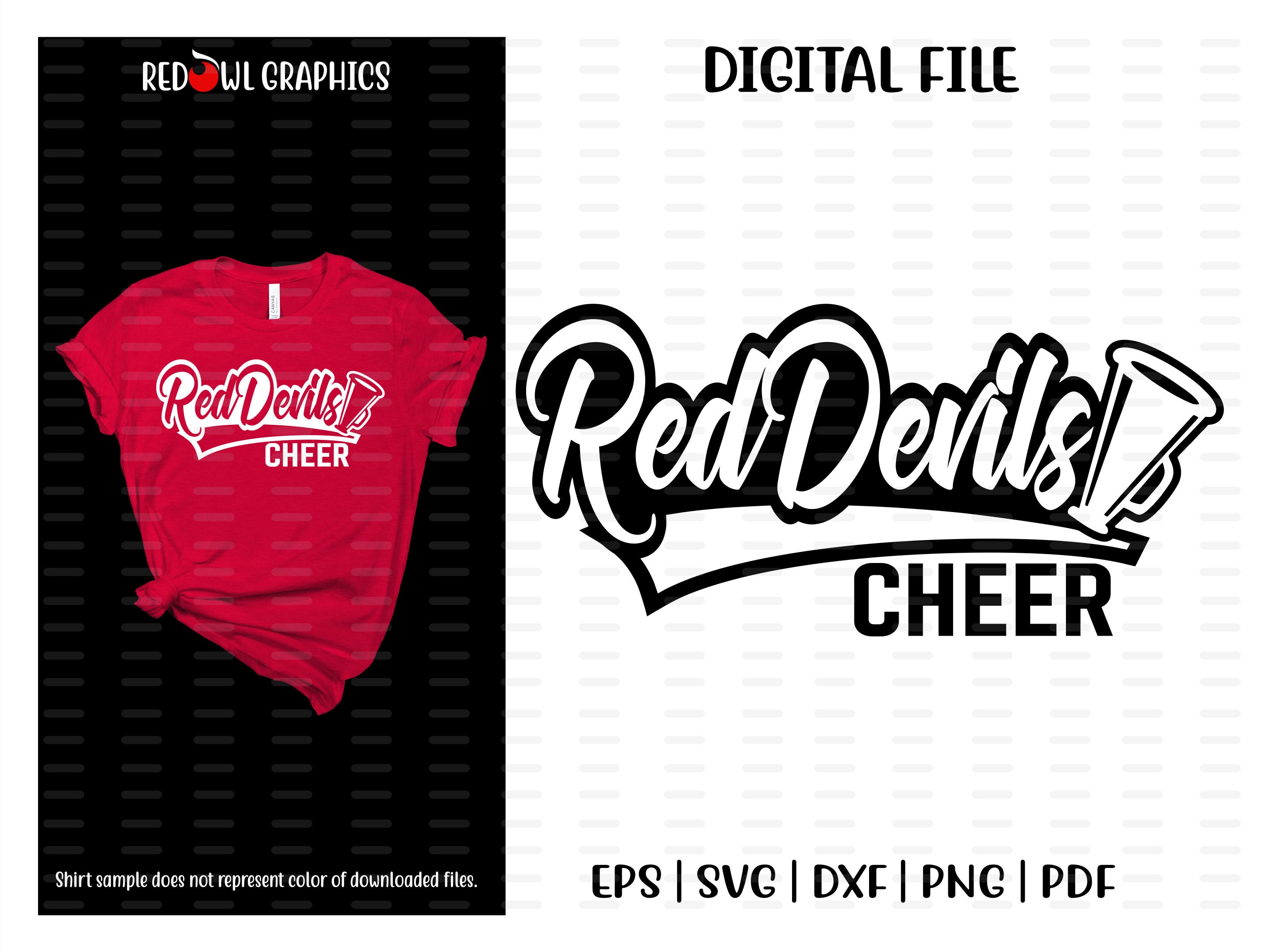 Cheerleader Svg Red Devil Cheerleader Red Devil Devils - Etsy