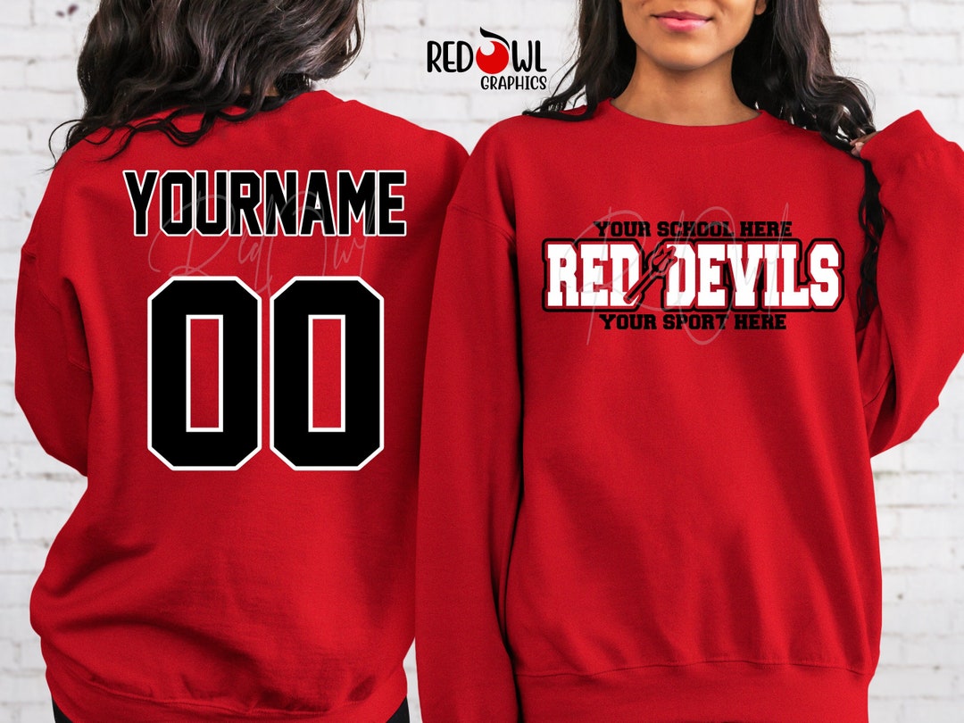 Red Devils Shirt, Red Devil T-shirt, Devil, T-shirt, Sweatshirt, Hoodie ...