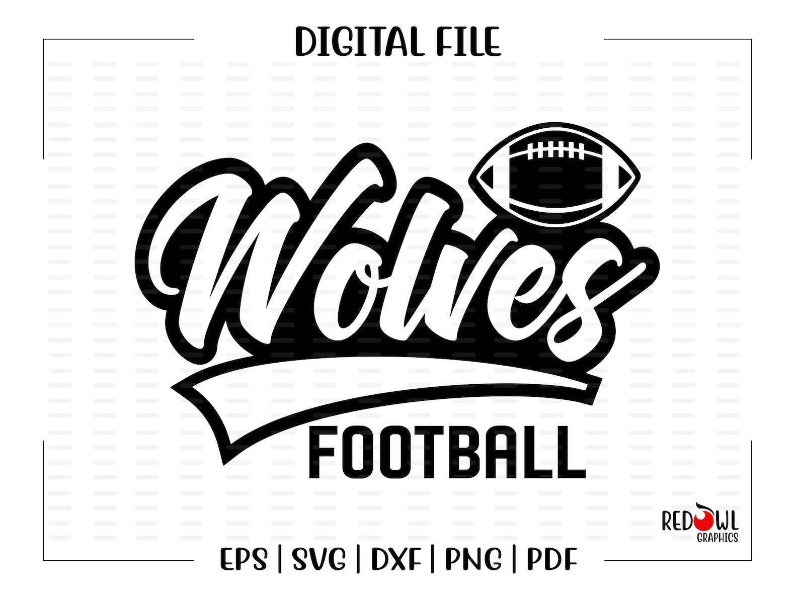 Football Svg Wolves Football Svg Wolves Wolf Football - Etsy