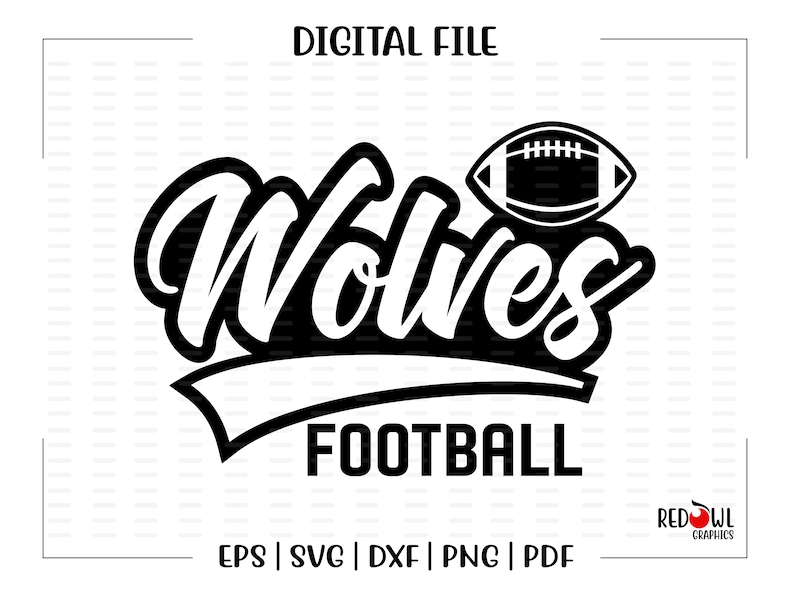 Football Svg Wolves Football Svg Wolves Wolf Football - Etsy
