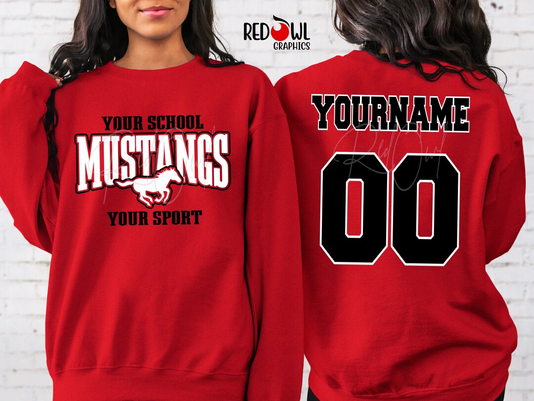 Personalized Mustang, Mustangs, T-shirt, Customized, T-shirt, T-shirt ...