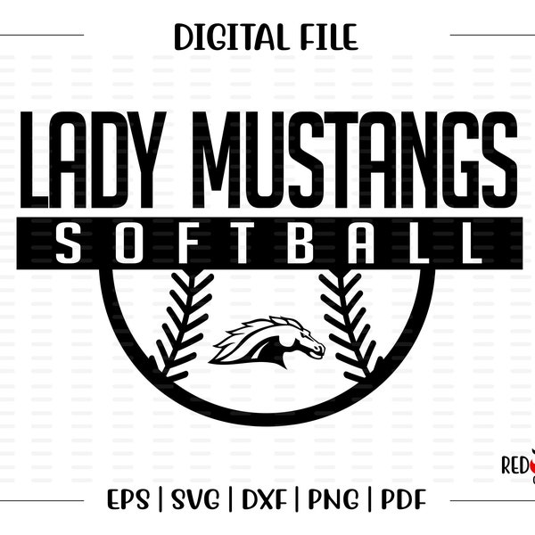 Lady Mustangs Svg - Etsy