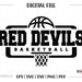 Basketball Svg, Red Devil Basketball, Red Devil Svg, Devil, Basketball ...