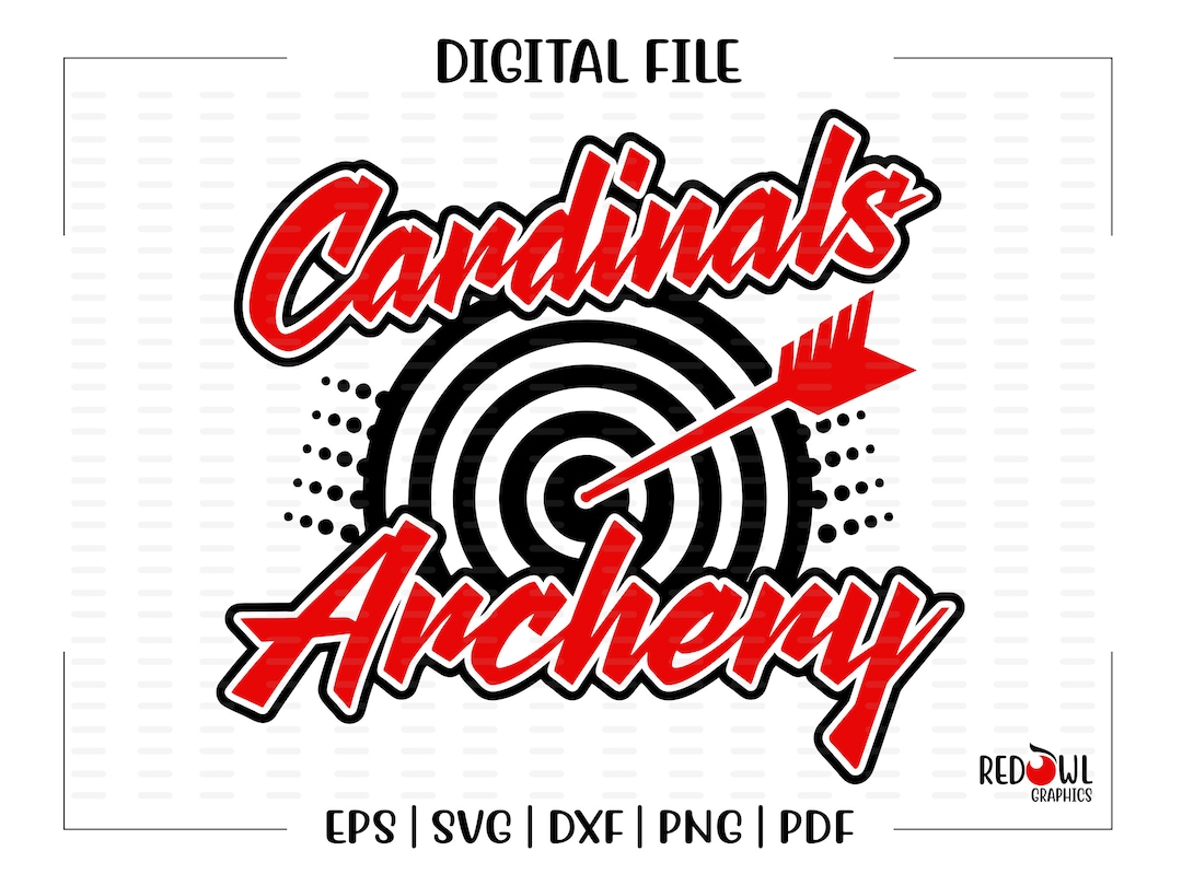Archery Svg, Cardinal Svg, Archery, Cardinal Archery, Cardinal ...