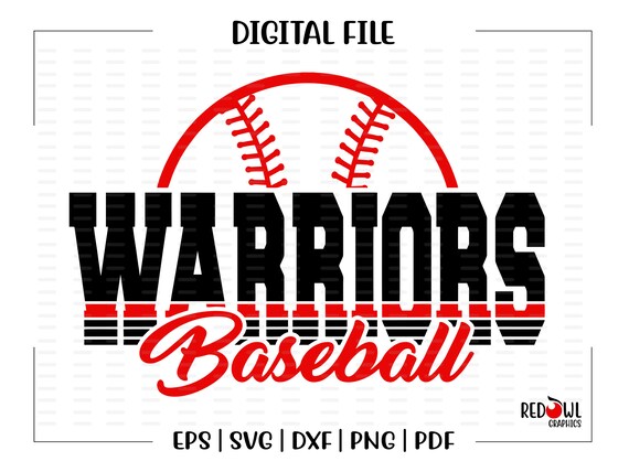 Baseball Svg Warrior Baseball Svg Warrior Warriors | Etsy