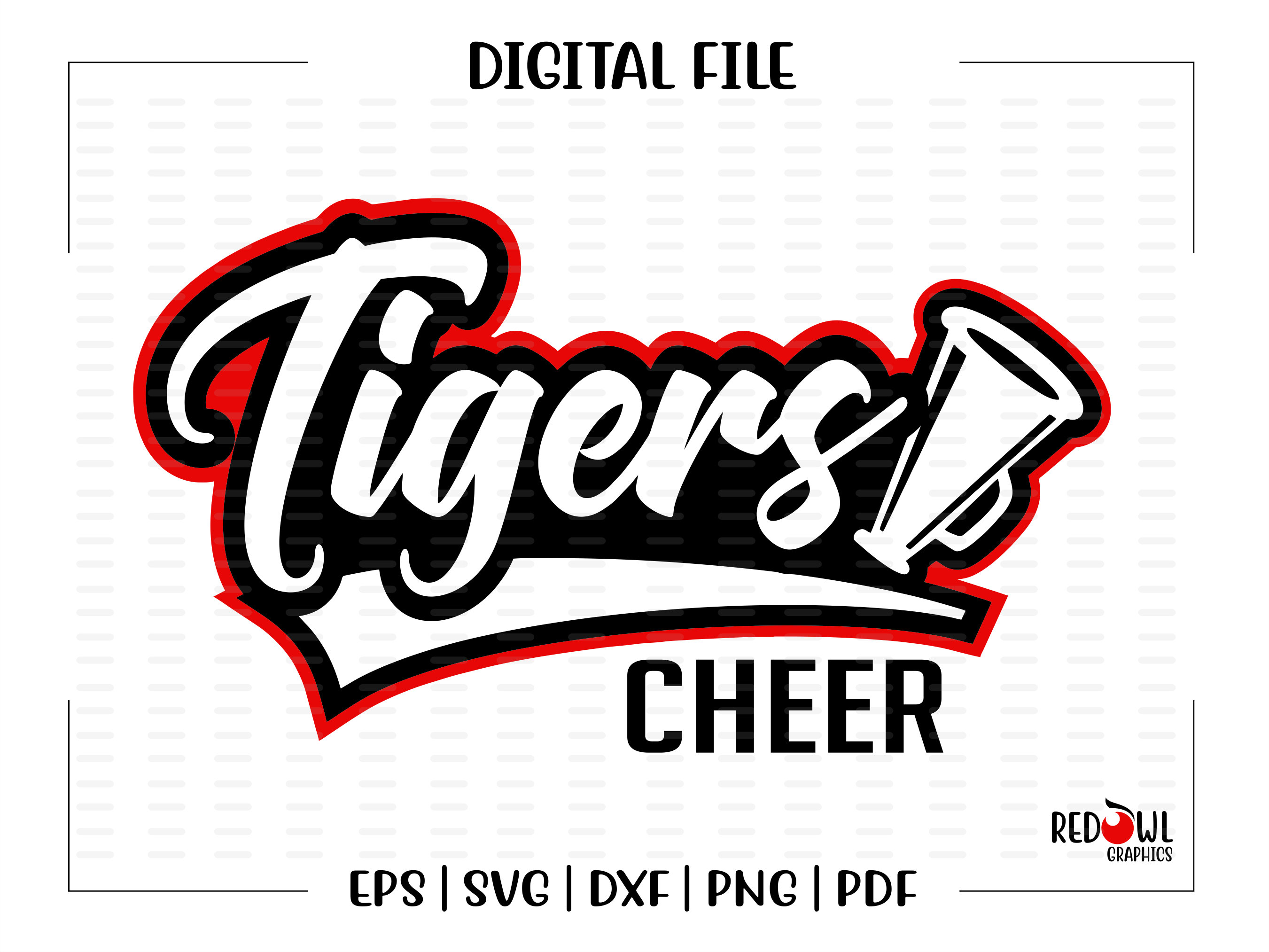 Cheer Svg Cheerleading Svg Tiger Tigers Cheer | Etsy