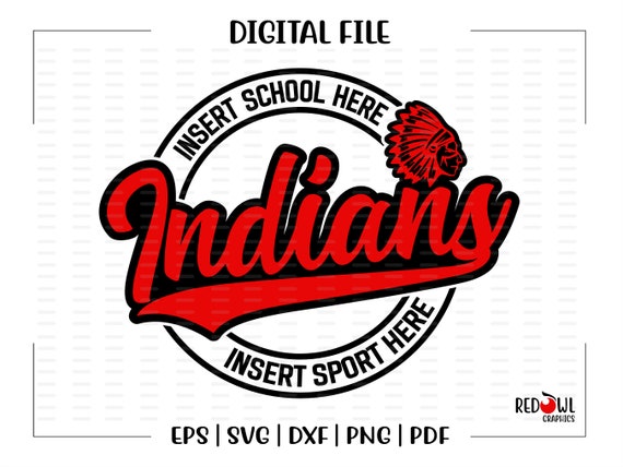 Indian Svg Indians Svg Indian Indians Clipart Mascot - Etsy