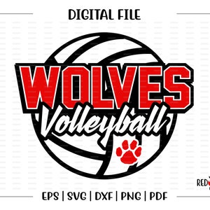 Wolves Volleyball Svg, Volleyball Svg, Wolves, Wolf, Volleyball, Svg ...