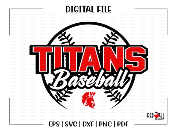 Titans Baseball Logo Vector