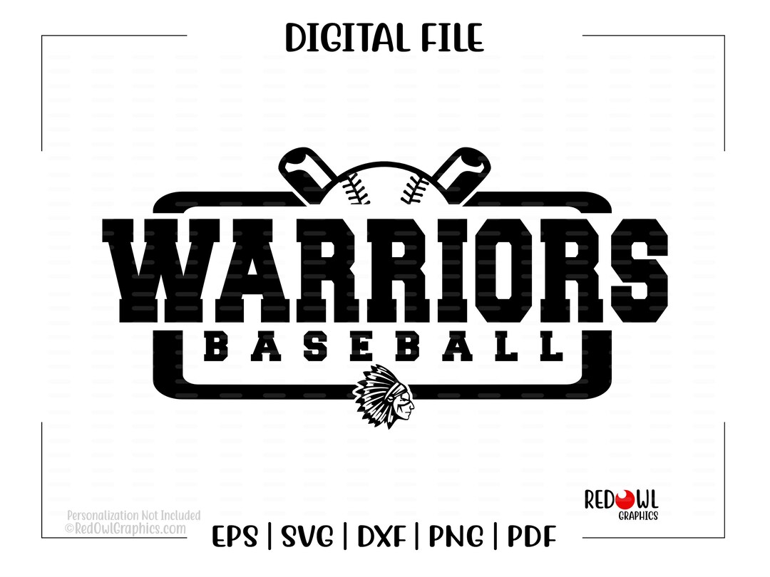 Baseball Svg, Warrior Baseball Svg, Warrior, Warriors, Baseball, Svg ...