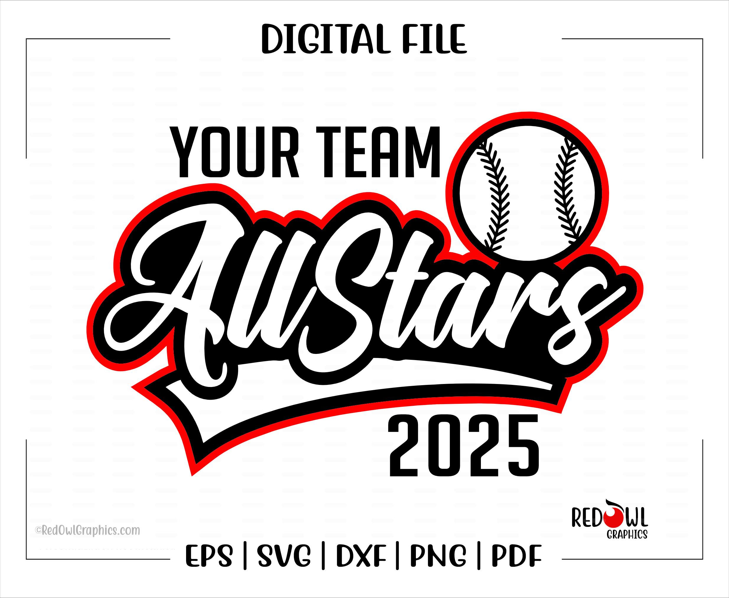 Custom, Personalized, Baseball Svg, All Star Svg, Baseball, All Star ...