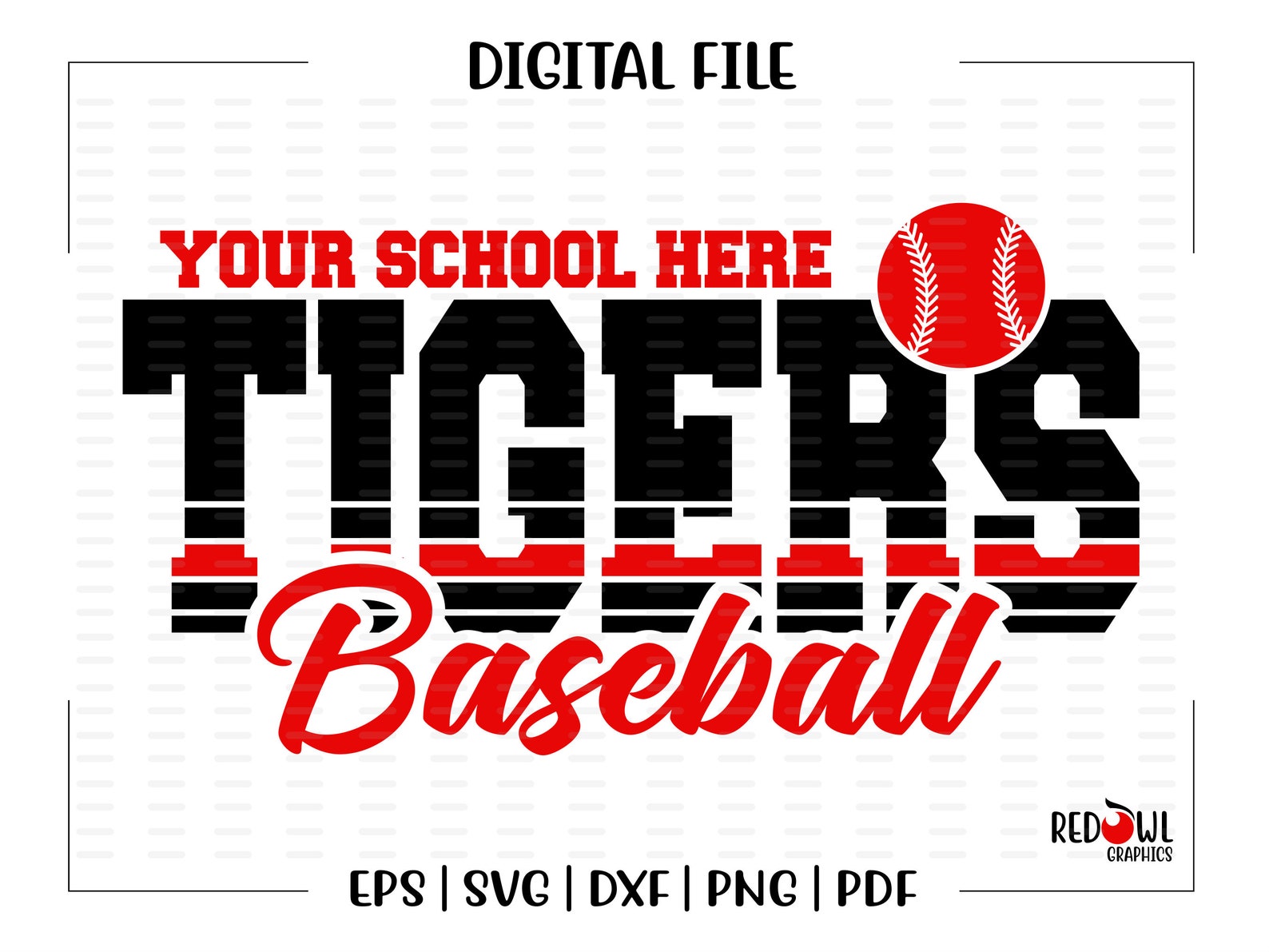 Baseball Svg Tiger Baseball Svg Tiger Tigers Baseball | Etsy