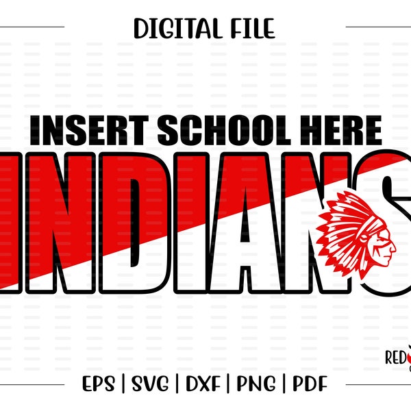 Indians School Logo Svg - Etsy