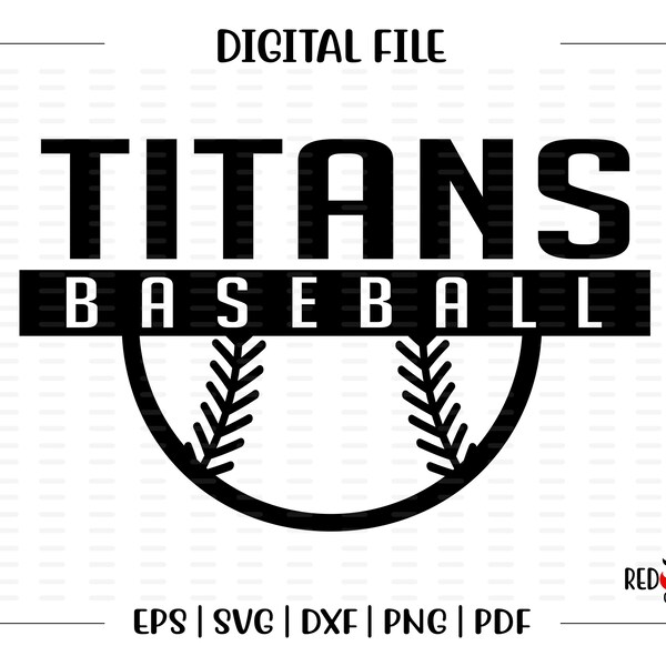Titans Baseball Svg - Etsy