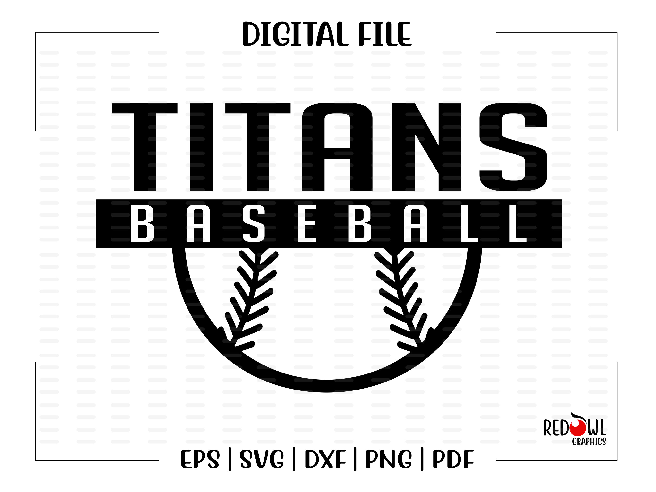 Titans Baseball Logo Vector