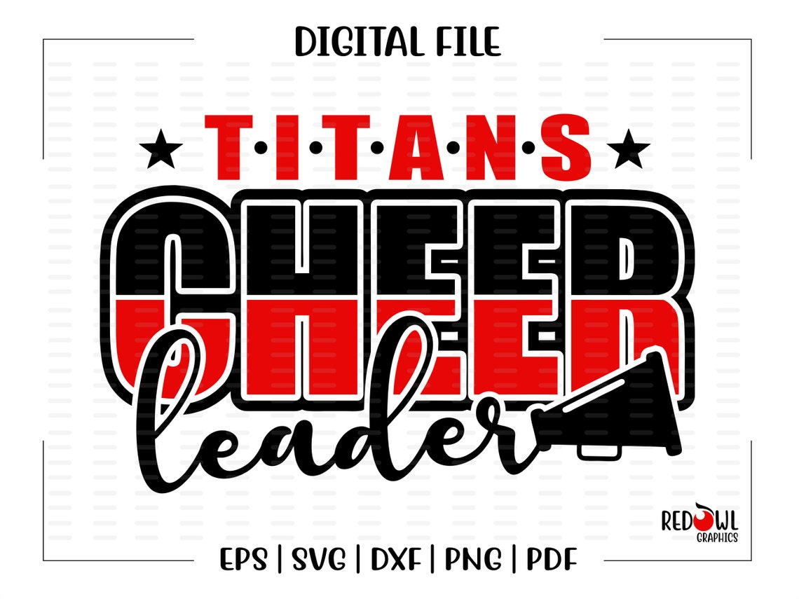 Cheerleader Svg Cheerleading Svg Titan Titans Cheer - Etsy UK