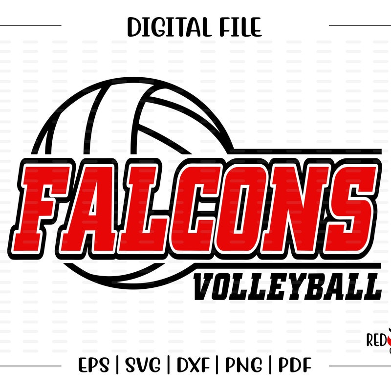 Falcon Volleyball Svg - Etsy