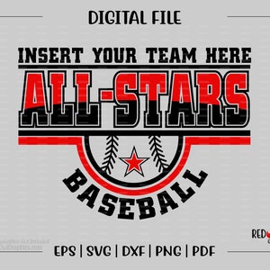 All Star Svg, All-star Svg, Baseball Svg, Baseball, All Stars, Allstar ...