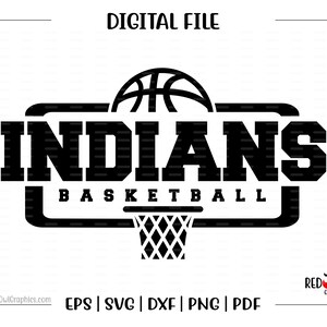 Basketball Svg, Indian Basketball Svg, Indian, Indians, Basketball, Svg ...