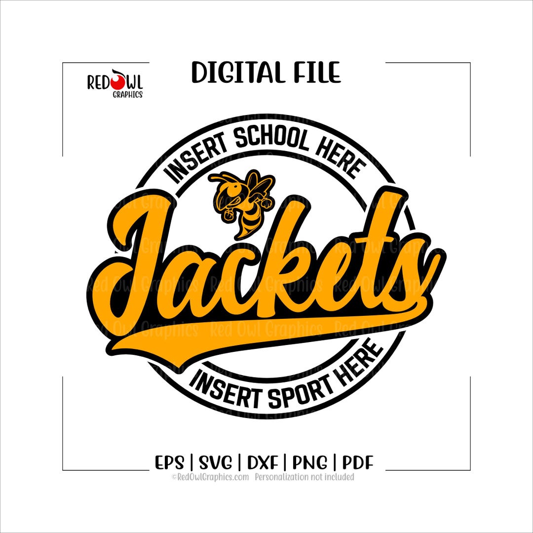Jackets Svg, Yellowjackets Svg, Jacket, Jackets, Yellowjackets, Svg ...