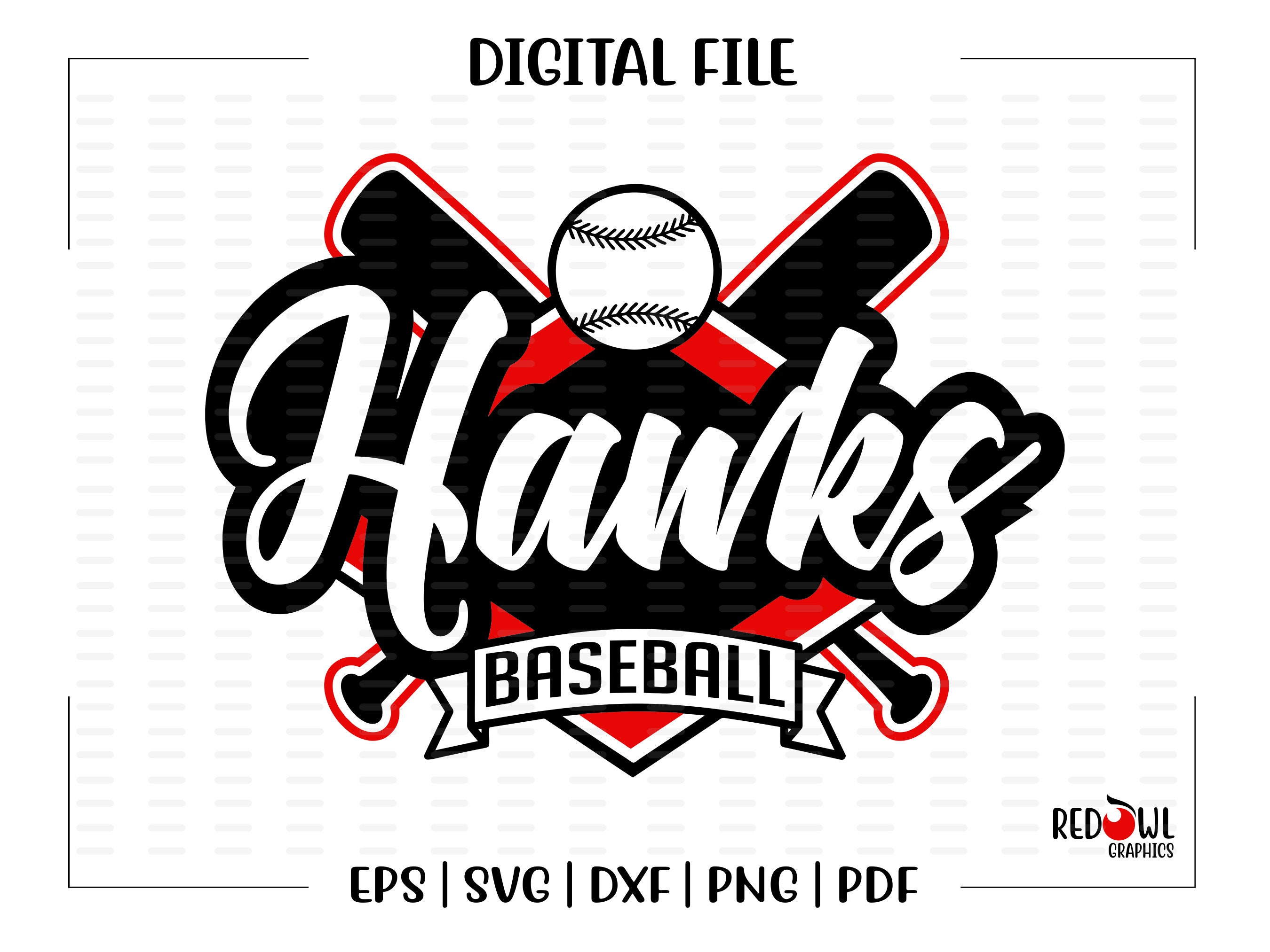 Hawks Baseball Hawk svg svg Baseball sublimation eps pdf png Hawks Hawk ...