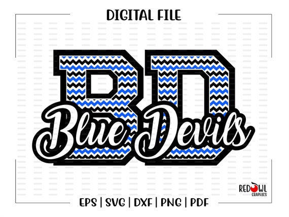 Blue Devil Svg Devils Svg Blue Devil Blue Devils Devil | Etsy