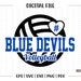 Volleyball Svg, Blue Devil Volleyball Svg, Blue, Devil, Volleyball, Svg ...