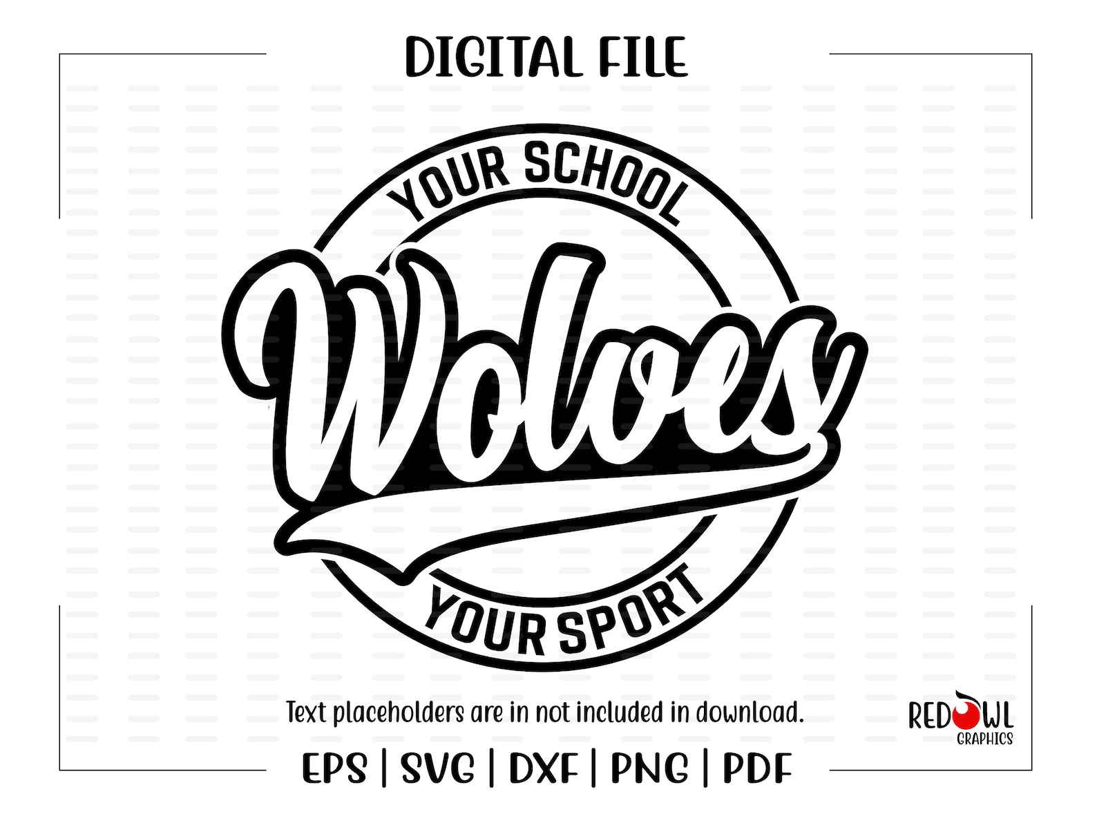 Wolves Svg, Wolves, Wolf, Mascot, School, Svg, Dxf, Eps, Png, Pdf ...