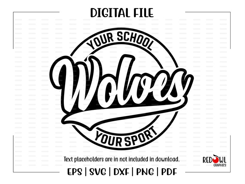 Wolves Svg, Wolves, Wolf, Mascot, School, Svg, Dxf, Eps, Png, Pdf ...