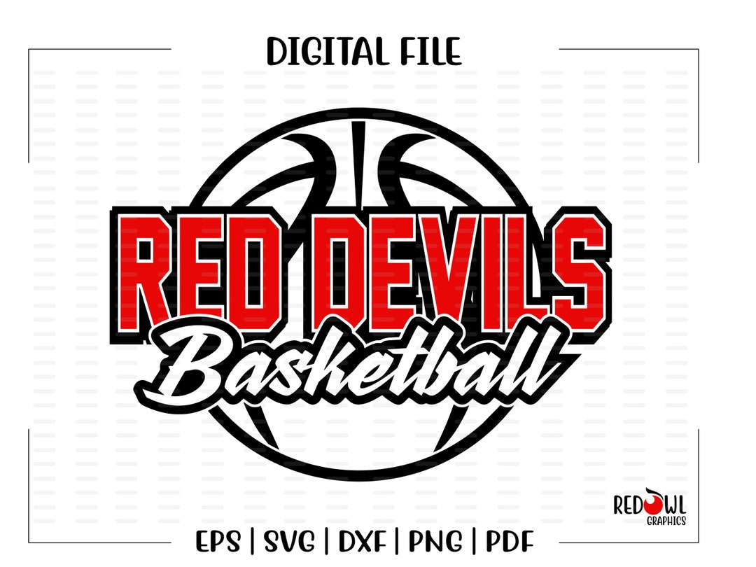Basketball Svg, Red Devil Basketball, Red Devil, Devil, Basketball, Svg ...