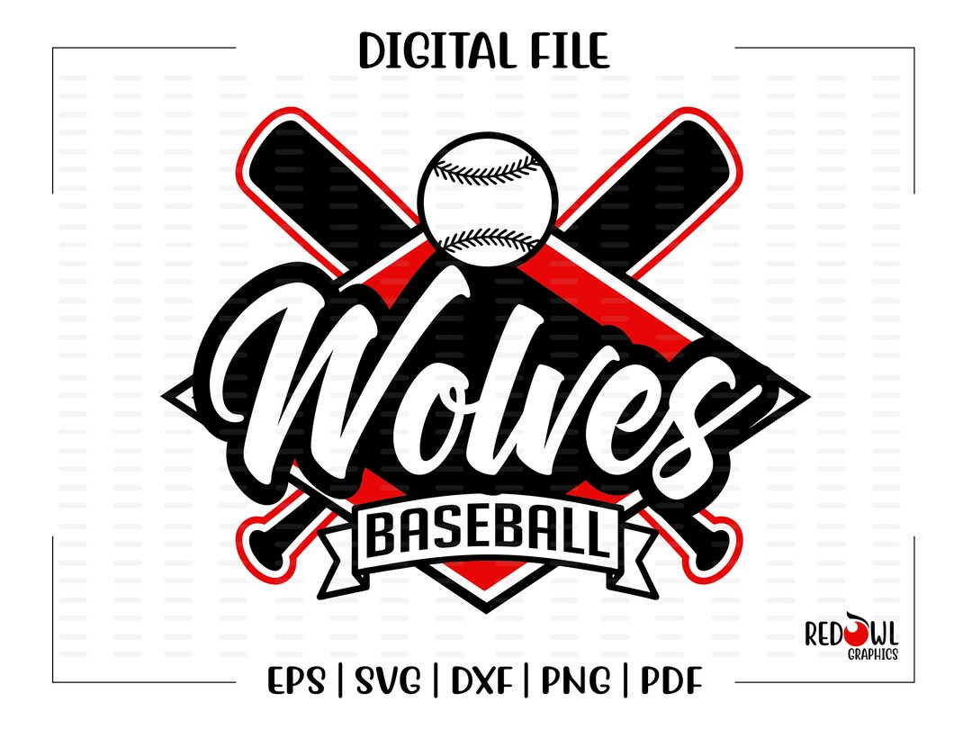 Baseball Svg Wolves Svg Baseball Wolf Baseball Wolf - Etsy