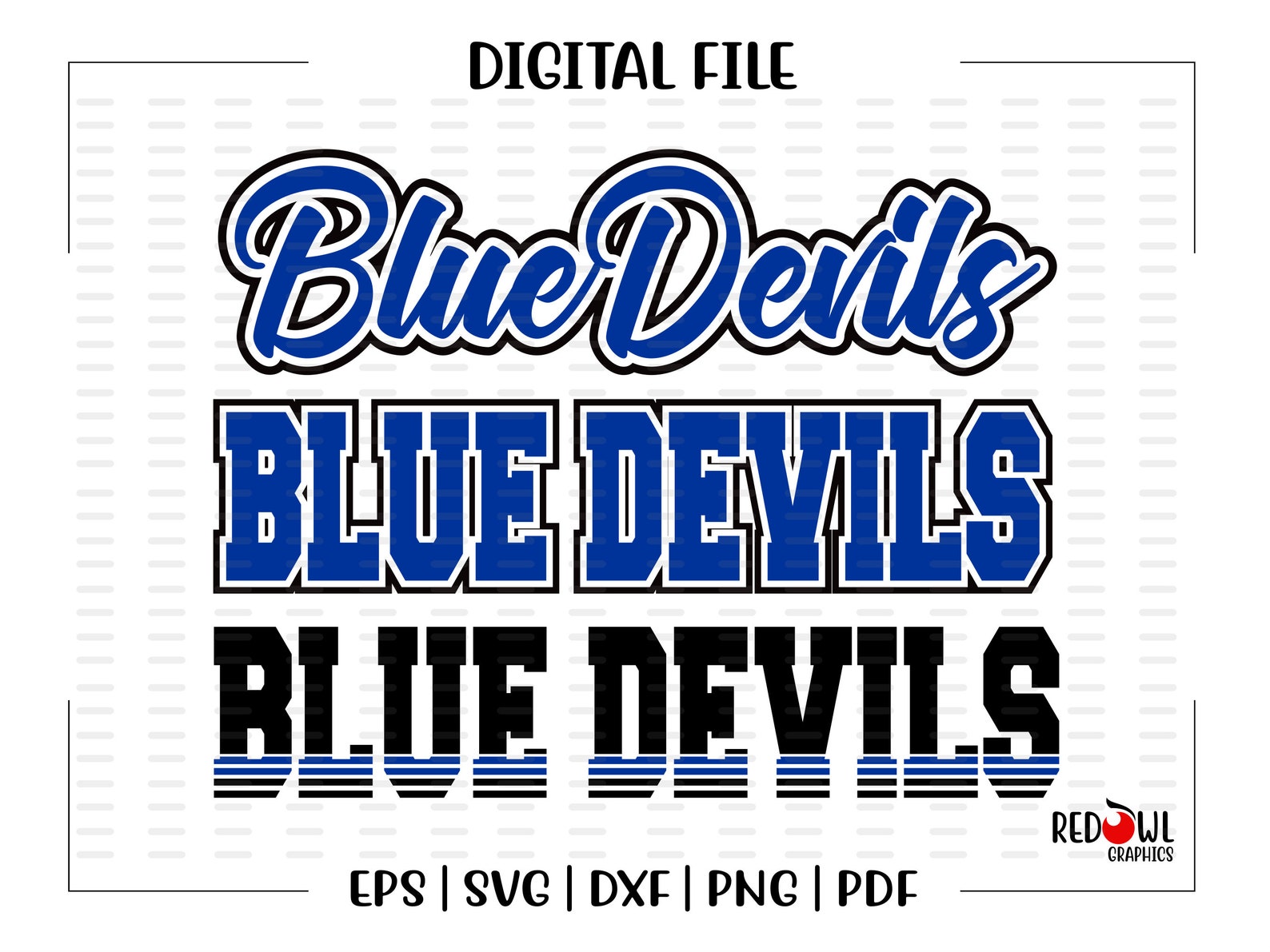 Blue Devil Svg Devils Svg Blue Devil Blue Devils Devil | Etsy