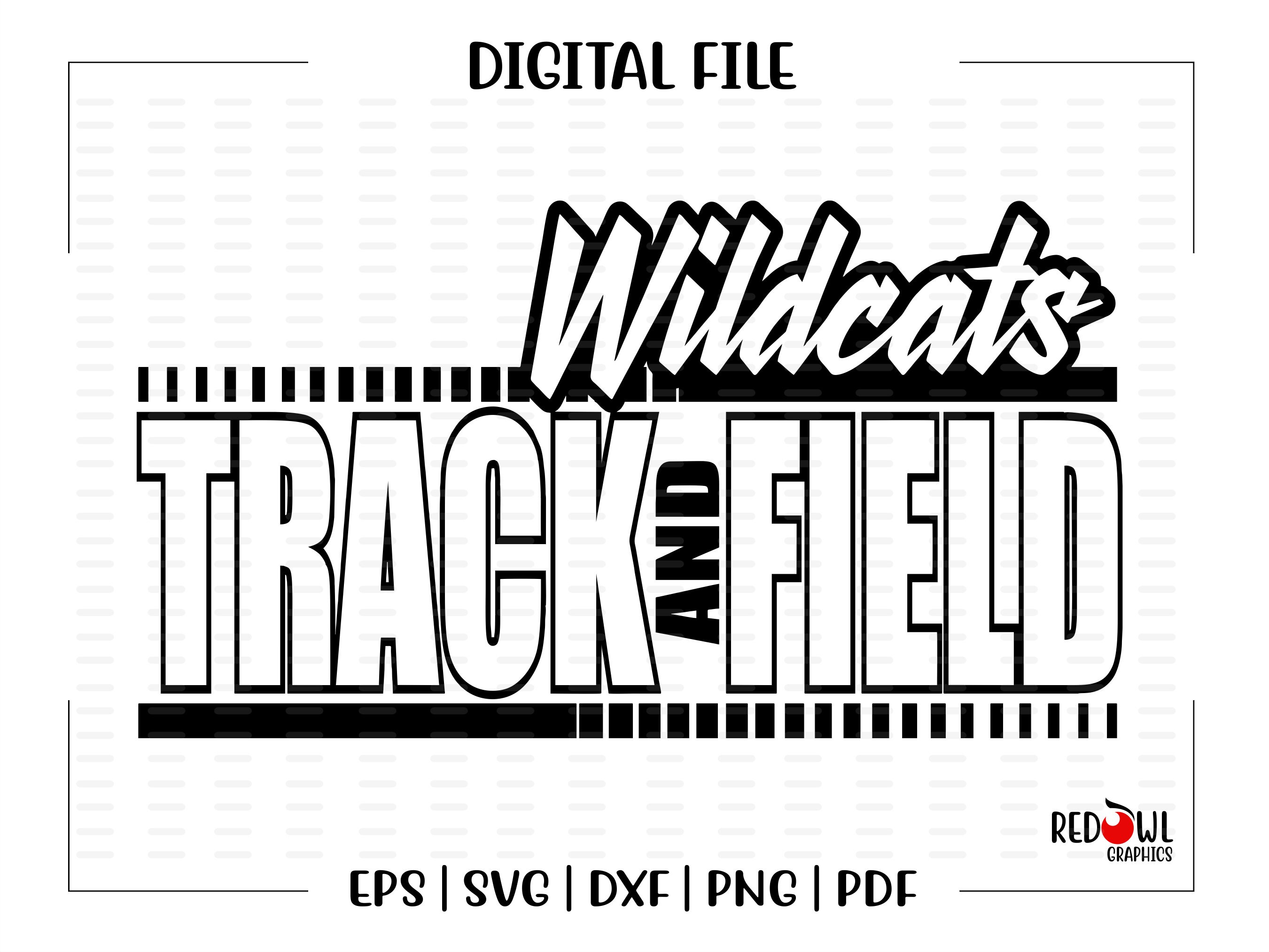 Track Svg, Wildcat Track Svg, Wildcat, Wildcats, Track, Field, Wildcats ...