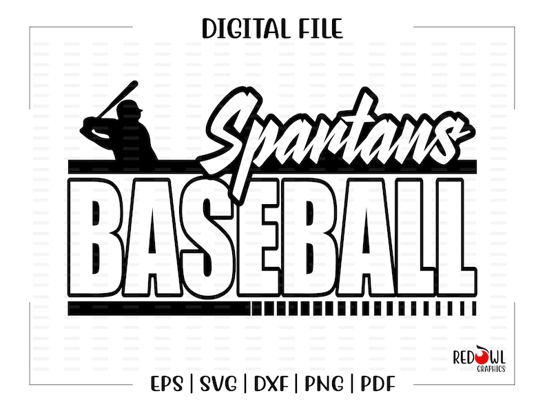 Baseball Svg Spartan Svg Baseball Spartan Baseball | Etsy UK